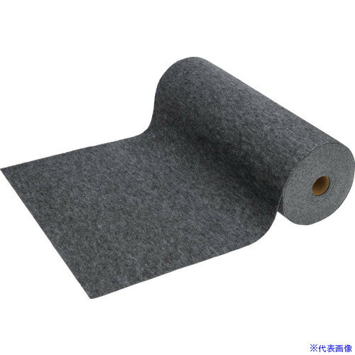 オレンジブック トラスコ中山　TRUSCOワタナベ パンチカーペット ダークグレー 防炎 182cm×30m 〔品番:CPS71518230〕[ 注番:6863400]特長●不織布タイプの耐久性に富んだカーペットタイプの敷物です。用途●立作...