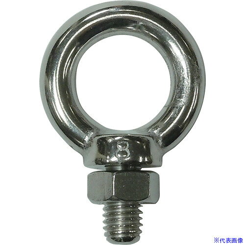 オレンジブック トラスコ中山　TRUSCODAIDOHANT ステンレス アイボルト ナット付 6mm (A)28×(B)14×(C)16mm 〔品番:10101975〕[ 注番:6875952]特長●リング状のボルト頭部に、ワイヤー・ロー...
