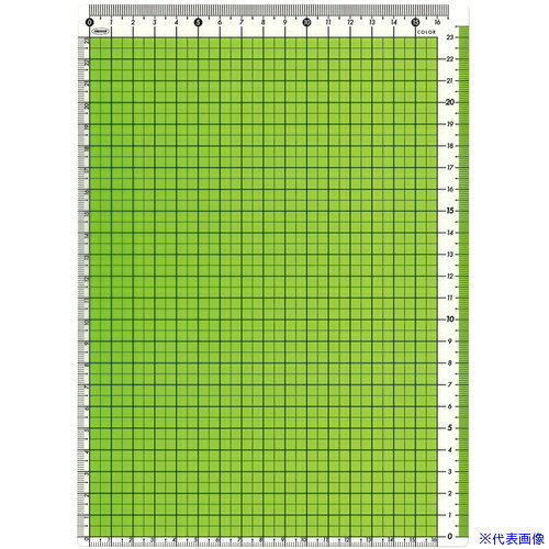 オレンジブック トラスコ中山　TRUSCO共栄プラスチック カラー方眼下敷B5判 グリーン 〔品番:CPKB5G〕[ 注番:6878498]特長●線やグラフを書く時に便利な5mm方眼タイプです。●10mm毎に罫線が太くなっているので読取り易...