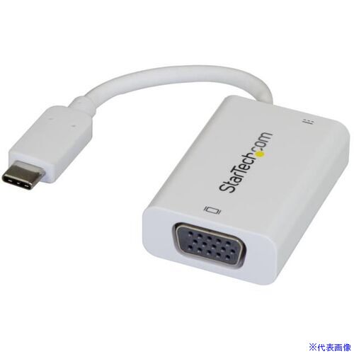 オレンジブック トラスコ中山　TRUSCOスターテック USB-C-VGA 変換アダプタ/1080p/USB Power Delivery/ 〔品番:CDP2VGAUCPW〕[ 注番:6903115]特長仕様●コネクタ形状：USB,VGA●...