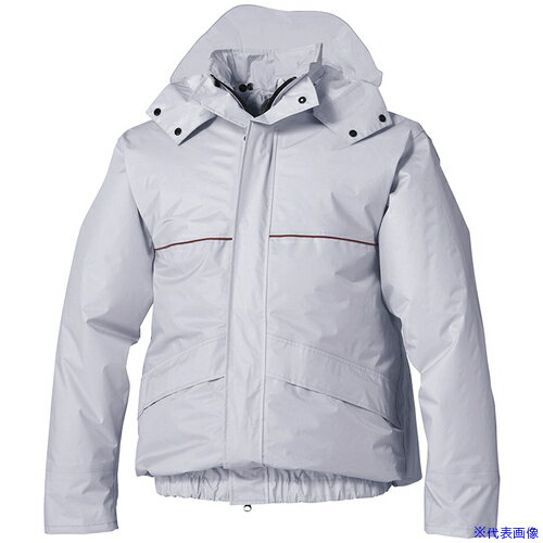 オレンジブック トラスコ中山　TRUSCOアイトス 空調服 レインスーツ(男女兼用)AZ9097 シルバー 5L 〔品番:AZ90970045L〕[ 注番:6912400]特長●水油などがかかる現場で着用可能な空調服レインスーツです。仕様●...