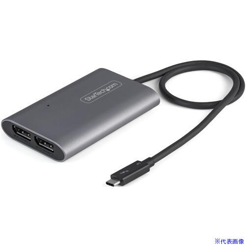 オレンジブック トラスコ中山　TRUSCOStarTech Thunderbolt 3 − DisplayPort 1.4変換アダプター/2画面/ 4K60Hz/ビデオコンバータ 〔品番:TB32DP14〕[ 注番:6915713]特長仕様...