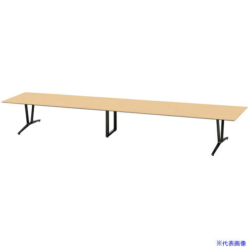 オレンジブック トラスコ中山　TRUSCONAIKI ミーティングテーブル(舟底) アドコード ADC型/天板:シルクウッド 脚部:ブラック/W4800×D900 〔品番:ADC4809AKBBS〕[ 注番:6916564]特長●大人数での...