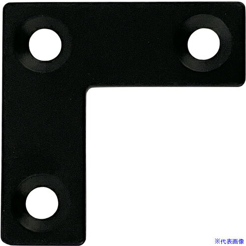 オレンジブック トラスコ中山　TRUSCODAIDOHANT スリムサポート L字フラット 黒(ブラック) (a)35×(b)12×(t)2mm (1個) 〔品番:00069155〕[ 注番:6918366]特長●13mm以上の板厚に対応し...