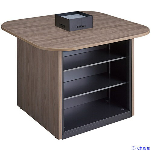 オレンジブック トラスコ中山　TRUSCONAIKI キャビネットカウンター スクエアタイプ CF型/脚:ショコラアッシュ 天板:ショコラアッシュ/W1400×D1400 〔品番:CFH1414WPBCACA〕[ 注番:6929377]特長...