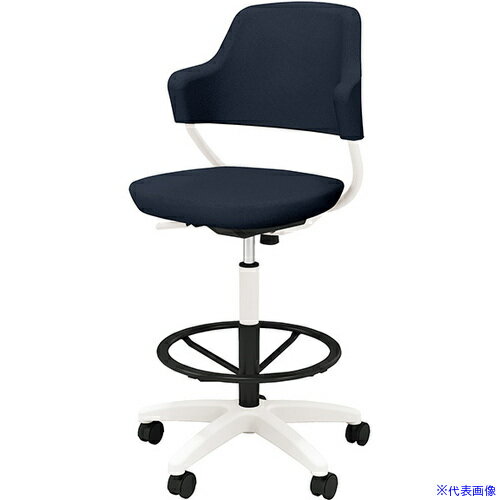 オレンジブック トラスコ中山　TRUSCONAIKI ワークチェアー(ハイ) HPE型/背座：ミックスブラック/肘付 〔品番:HPE521FWPMBK〕[ 注番:6931518]特長仕様●座幅(mm)：475●座奥行(mm)：435●座面高...