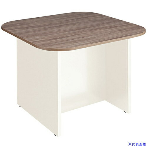 オレンジブック トラスコ中山　TRUSCONAIKI キャビネットカウンター スクエアタイプ CF型/脚:ホワイト/天板:ショコラアッシュ 幕板:ホワイト/W1400×D1400 〔品番:CFH1414NWCAW〕[ 注番:6932130]...