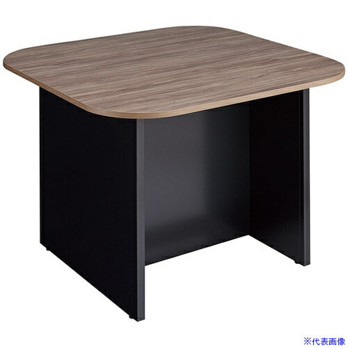 オレンジブック トラスコ中山　TRUSCONAIKI キャビネットカウンター スクエアタイプ CF型/脚:ブラック/天板:ショコラアッシュ 幕板:ブラック/W1400×D1400 〔品番:CFH1414NBCAB〕[ 注番:6932136]...