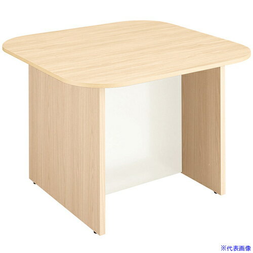 オレンジブック トラスコ中山　TRUSCONAIKI キャビネットカウンター スクエアタイプ CF型/脚:シルクウッド/天板:シルクウッド 幕板:ホワイト/W1400×D1400 〔品番:CFH1414NSSW〕[ 注番:6932442]特...