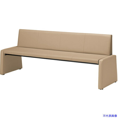 オレンジブック トラスコ中山　TRUSCONAIKI ロビーチェアー(背付) ライトブラウン 〔品番:RC1593SFLBR〕[ 注番:6936407]特長●アルコール系の薬品や洗剤で拭いても硬化しにくい張地です。●次亜塩素酸で拭いても変色...