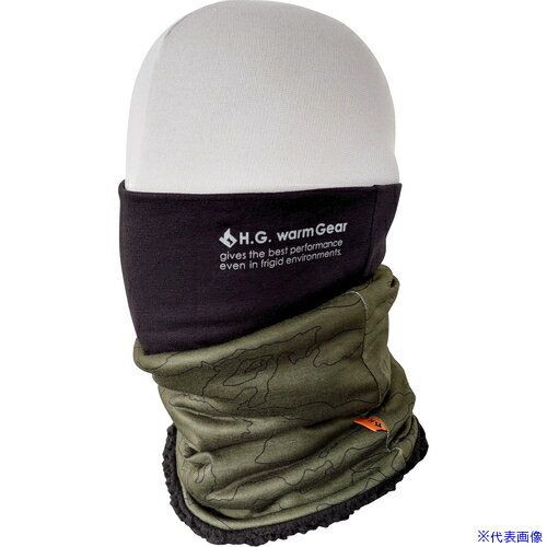 オレンジブック トラスコ中山　TRUSCO喜多 ネックウォーマー フェイスガード付ネックウォーマー(裏ボア) グリーン フリー 〔品番:NO8670GRNF〕[ 注番:6936504]特長●・フェイスガード付で首だけでなく顔周りもしっかり暖...