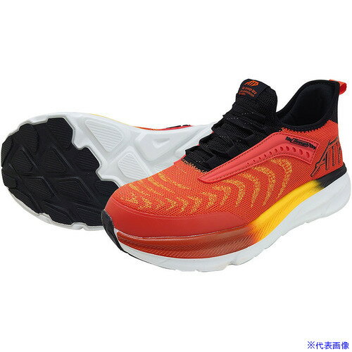 オレンジブック トラスコ中山　TRUSCO喜多 安全スニーカー セーフティスニーカー 疲れにくい厚底クッション 制菌・消臭 オレンジ 25.0 〔品番:MG5770ORA25.0〕[ 注番:6937986]特長●・ミッドソールに特殊ブレンド...