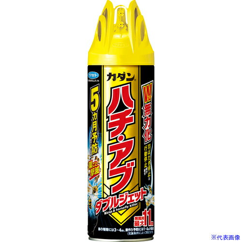 オレンジブック トラスコ中山　TRUSCOフマキラー カダンハチ・アブダブルジェット 480ml 〔品番:451450〕[ 注番:6956275]特長●羽ばたき停止＆行動停止成分配合で速攻退治●持続殺虫成分（ビフェントリン）でハチに巣を作ら...
