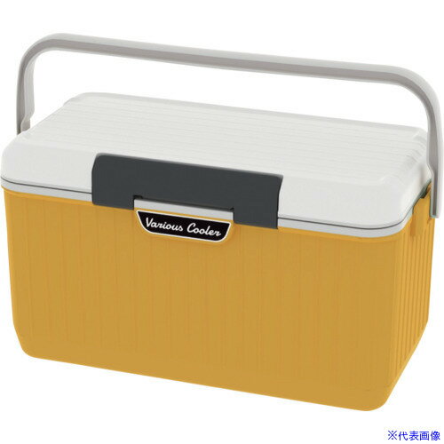 オレンジブック トラスコ中山　TRUSCOSANKA ベリアスクーラー 24L ホワイト/イエロー 〔品番:VAC24WHYE〕[ 注番:6961371]特長●2人で持てるキャリングハンドルを採用しています。●ワンプッシュで開閉できます。●...