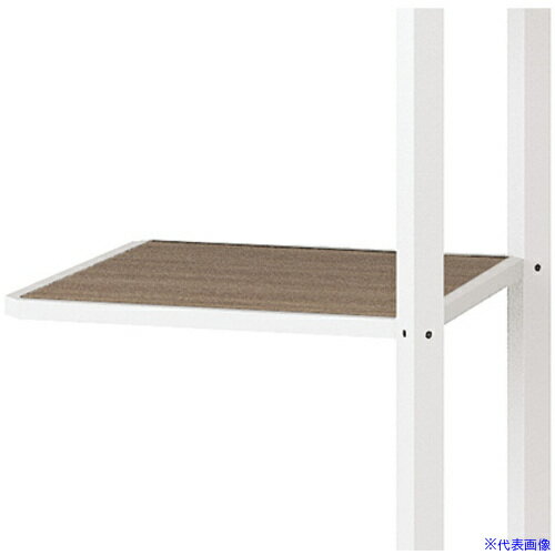オレンジブック トラスコ中山　TRUSCONAIKI 棚板(コーナータイプ) メレム MU型/天板：ショコラアッシュ 本体：サテンホワイト 〔品番:MU450TSWCA〕[ 注番:6962813]特長仕様●品名：棚板（コーナータイプ）●耐荷...