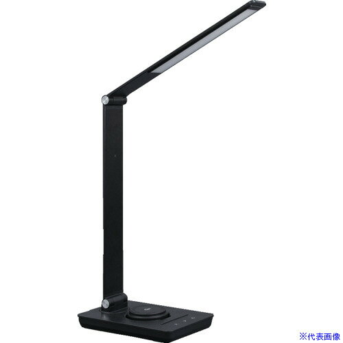 オレンジブック トラスコ中山　TRUSCOGENTOS デスクライト 調光・調色 ワイヤレス給電付き 1000lm ブラック 〔品番:DKR116BK〕[ 注番:6969551]特長●ワイヤレス給電「Qi2」付デスクライトです。●超低照度の...