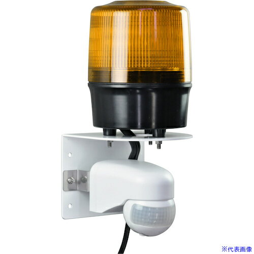 オレンジブック トラスコ中山　TRUSCONIKKEI ニコトーチ120 黄色 人感センサー式 電源プラグ付き AC100V 〔品番:VL12R100NPYUJ〕[ 注番:6976200]特長●回転灯と人感センサー、ブラケットのセットの商品...