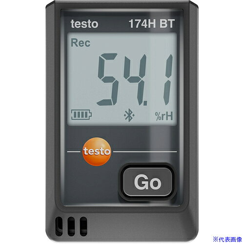 オレンジブック トラスコ中山　TRUSCOTESTO 温湿度データロガー(Bluetooth) testo 174H BT(黒) 〔品番:0572174302〕[ 注番:6979160]特長●手のひらに収まるミニサイズ、軽量35gです。●測...