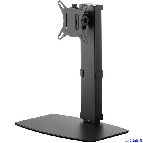 オレンジブック トラスコ中山　TRUSCOSANWA 卓上モニタースタンド(回転・上下昇降) 〔品番:CRLAD101BK〕[ 注番:6984025]特長●設置が簡単な卓上用モニタースタンドです。●工具を使わずに10段階で高さを変更できる上...
