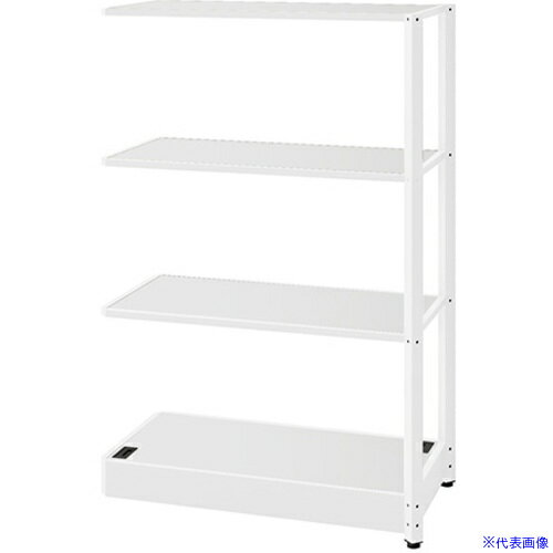 オレンジブック トラスコ中山　TRUSCONAIKI シェルフラック(連結型) メレム MU型/天板：サテンホワイト 本体：サテンホワイト/W925×H1393 〔品番:MU0914RSWSW〕[ 注番:6984926]特長●オフィス空間を...