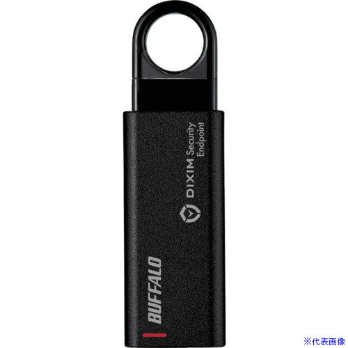 オレンジブック トラスコ中山　TRUSCOBUFFALO DiXiM Security Endpoint搭載 セキュリティUSBメモリー 16GB 〔品番:RUF3KEV16GBK〕[ 注番:6989251]特長●「ウイルスチェック機能」で...