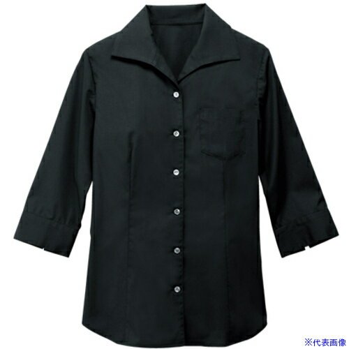 オレンジブック トラスコ中山　TRUSCOサンペックス シャツ 七分袖 レディース ユニフォーム ブラック 11 〔品番:BL309B911〕[ 注番:6994029]特長●シャープなシルエットで、スタイリッシュに着こなせるレディースシャツ...