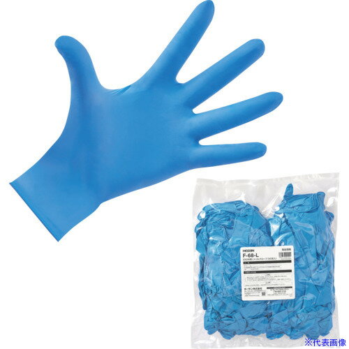 オレンジブック トラスコ中山　TRUSCOHOZAN ESD対策ニトリルグローブ ブルー L 〔品番:F68L〕[ 注番:6996059]特長●ESD保護区域でも安心して使えるニトリル手袋です。●薬品の透過、染み込みを防ぐニトリル製です。●...
