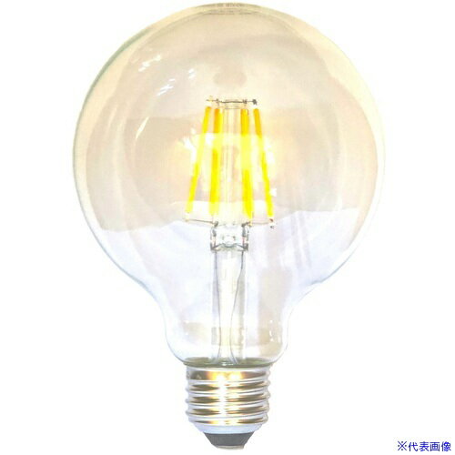 オレンジブック トラスコ中山　TRUSCOトーメ LED電球 フィラメント形 〔品番:LDG6LC22K60WTM〕[ 注番:6998425]特長●光源が濃いオレンジ色仕様●明るさ(lm)：810●光源色：電球色●外径(mm)：95●全長(...