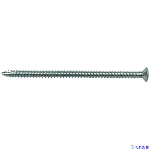 オレンジブック トラスコ中山　TRUSCOコノエ 十字穴付き丸皿タッピンねじA1(みぞ付) 三価ユニクロ 4x80 〔品番:MFLATTA1SS3U480〕[ 注番:7001249]特長●丸皿頭の形状で施工後の美観が良いです。●先端が割れて...