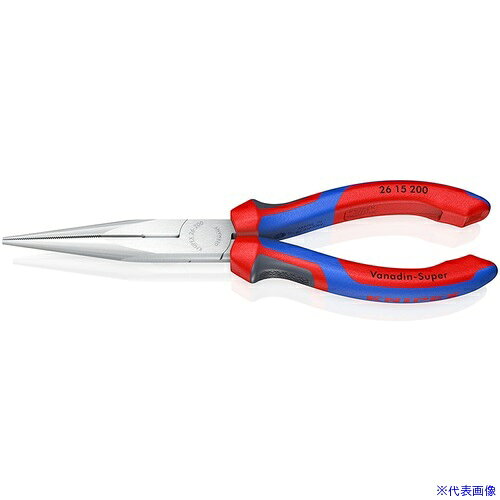 オレンジブック トラスコ中山　TRUSCOKNIPEX ロングラジオペンチ コンフォートハンドル クロムメッキ(SB展示販売パッケージ仕様) 〔品番:2615200SB〕[ 注番:7002078]特長●ヘッドは頑丈で、しかも精密に作られてい...