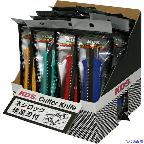 オレンジブック トラスコ中山　TRUSCOKDS ネジロックL 鋭黒刃付カラフルセット 〔品番:L19B5H〕[ 注番:7003073]特長●スライダー抜け止め防止機構付きです。●安全ロープ取り付け可能です。●切れ味抜群の鋭黒刃付きです。用...