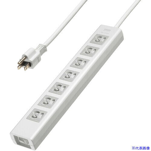 オレンジブック トラスコ中山　TRUSCOSANWA 抜け止めシャッタータップ 〔品番:TAPF37SH3Z〕[ 注番:7011648]特長●集中スイッチで7個口を一括でオン/オフすることができます。●差込口は、3P抜け止めシャッター仕様の...