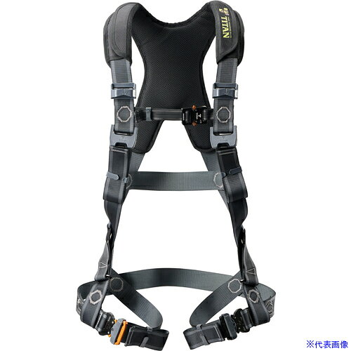 オレンジブック トラスコ中山　TRUSCOタイタン フルハーネス EASY Harness CROSS 黒 〔品番:CRH10CS〕[ 注番:7016941]特長●様々な新機軸を取り入れたTITAN2024年新モデルハーネス。●・腿ベルトの...