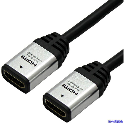 オレンジブック トラスコ中山　TRUSCOHORIC HDMI中継ケーブル 1m 〔品番:HAFF10555SV〕[ 注番:7081491]特長●重宝する4K対応ハイスピードHDMI中継ケーブルです。仕様●長さ(m)：1仕様2●コネクタ形状...