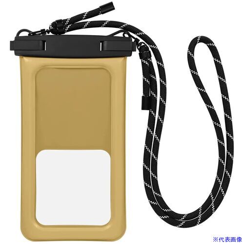 オレンジブック トラスコ中山　TRUSCOOwltech 完全防塵・防水 IP68取得 スマートホン用防水ケース 水に浮くクールなアウトドアデザイン タン 〔品番:OWLWPCSP20RBE〕[ 注番:7090367]特長●フロート素材で水...