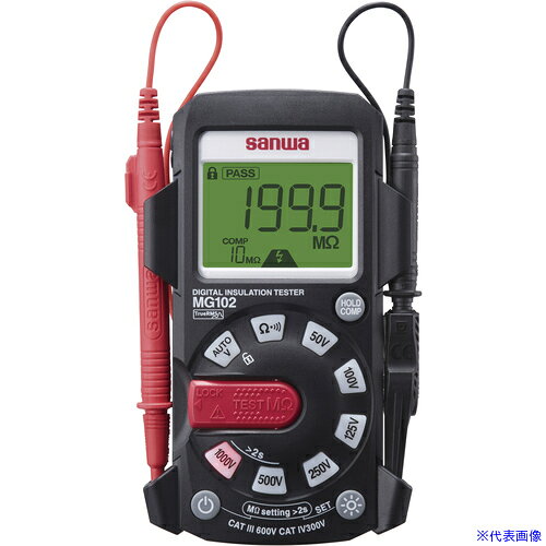 オレンジブック トラスコ中山　TRUSCOSANWA 絶縁抵抗計 6レンジ絶縁抵抗計 〔品番:MG102〕[ 注番:7103640]特長●電気管理を行うユーザー様、特に今までの測定器の大きさに不満をお持ちのユーザー様へお届けしたい商品です。...