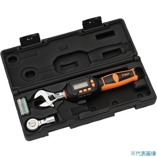 オレンジブック トラスコ中山　TRUSCOトップ工業(TOP) モンキ形/ラチェット形 デジタルトルクレンチセット 調整範囲6〜30N・m 〔品番:DS03010BN〕[ 注番:7225873]特長●モンキ形トルクヘッドとラチェット形トルク...