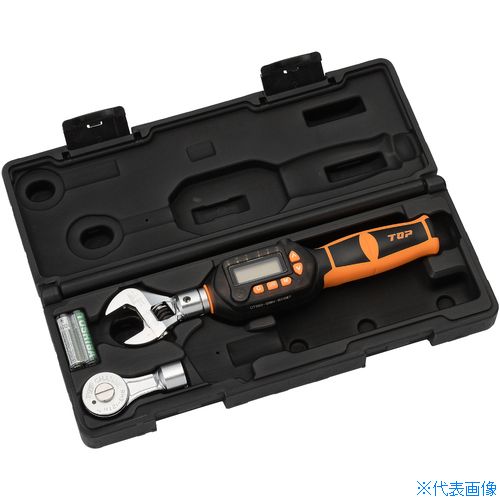 オレンジブック トラスコ中山　TRUSCOトップ工業(TOP) モンキ形/ラチェット形 デジタルトルクレンチセット 調整範囲12〜60N・m 〔品番:DS06012BN〕[ 注番:7225881]特長●モンキ形トルクヘッドとラチェット形トル...