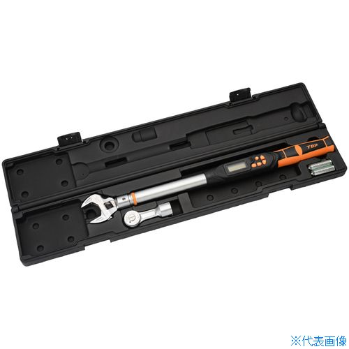 オレンジブック トラスコ中山　TRUSCOトップ工業(TOP) モンキ形/ラチェット形 デジタルトルクレンチセット 調整範囲40〜200N・m 〔品番:DS20018BN〕[ 注番:7225911]特長●モンキ形トルクヘッドとラチェット形ト...