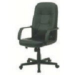 オレンジブック トラスコ中山　TRUSCOナカバヤシ OAレザ-チェア/ハイバック/ブラック 〔品番:CCL002D〕[ 注番:7238339]特長●本革のような風合いのPVCレザー採用。座面／背もたれ連動ロッキング機構付。ガススプリング上...