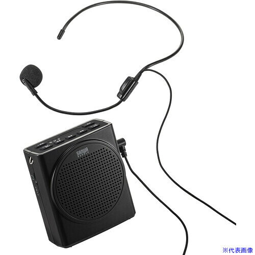 オレンジブック トラスコ中山　TRUSCOSANWA 拡声器 ハンズフリー ポータブル マイク 有線 13W出力 小型 バッテリー microSD イベント ツアーガイド 選挙 〔品番:MMSPAMP19〕[ 注番:7280570]特長●両...