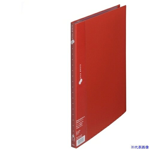 オレンジブック トラスコ中山　TRUSCOPLUS 88422 クリアーファイル20P FC−122EL A4S レッド 〔品番:FC122ELRD〕[ 注番:7344984]特長●収納物の両面が見える、台紙のないタイプです。●背ラベルの背...