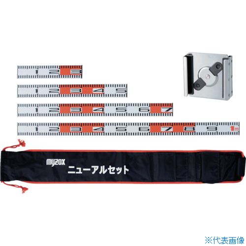 オレンジブック トラスコ中山　TRUSCOMYZOX ニューアル5点セット＜NAR−5SET＞ 〔品番:021007〕[ 注番:7356102]特長●使いやすいアルミ製のニューアルロッド4タイプに検測金具を付けた便利な標尺セットです。用途●...