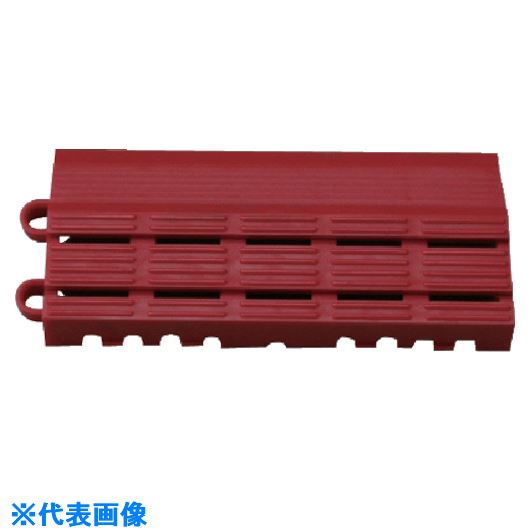 オレンジブック トラスコ中山　TRUSCOコンドル エバック 屋外用マット ブラシハードマット 縁駒O 赤 〔品番:F114FOR〕[ 注番:7365209]特長●粗泥落としに優れたEVA樹脂を採用しています。●ジョイントの組み合わせで個性...