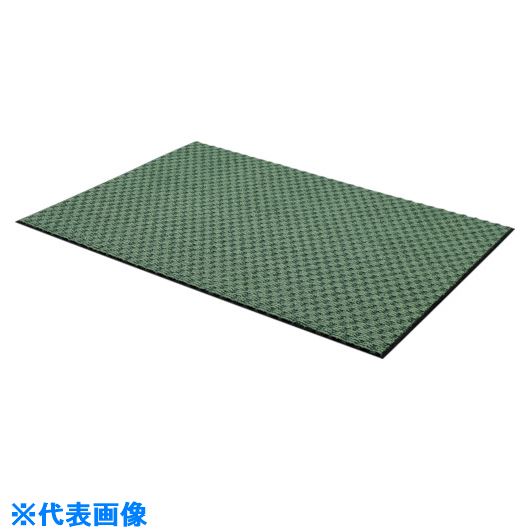 オレンジブック トラスコ中山　TRUSCOコンドル 別注カット品 風除室用マット ブイステップマット13 高周波縁付(1平米あたり) 緑 〔品番:F126ORKF〕[ 注番:7366949]特長●表面に泥を残さない断面形状です。●優れた耐久...