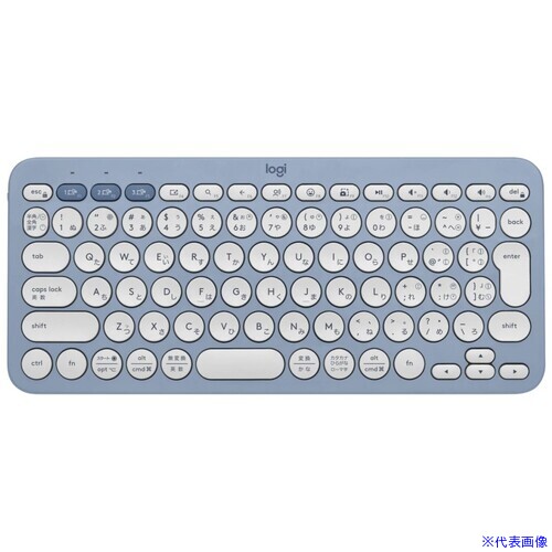 オレンジブック トラスコ中山　TRUSCOLogicool キーボード PEBBLE KEYS 2 K380S ブルー 〔品番:K380SBL〕[ 注番:7401734]特長●Bluetooth接続キーボード、Win Mac IOSなどマル...