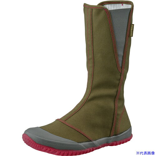 オレンジブック トラスコ中山　TRUSCO福山ゴム 婦人作業靴 ファスナー付 ノーカーズ NK−10 カーキ 24.0cm 〔品番:NKS10KH240〕[ 注番:7419583]特長●内側ファスナー付で脱ぎ履き楽々、軽量仕様で疲れにくい、...