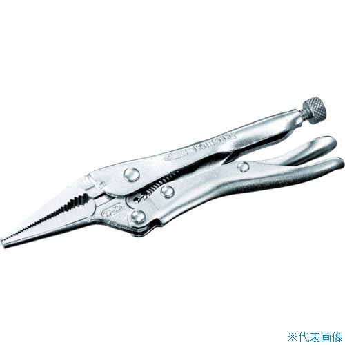 オレンジブック トラスコ中山　TRUSCOロブテックス バイスプライヤー ロングノーズタイプ(カッター付) 165mm 〔品番:VL150〕[ 注番:7509227]特長●狭い場所のボルトの締め付けやピンの引き抜きなど指の入らない場所での細...
