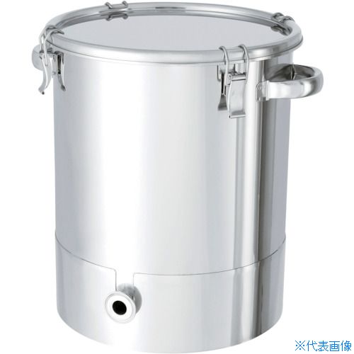 オレンジブック トラスコ中山　TRUSCOMONOVATE ステンレスタンク片テーパー型クリップ式密閉容器 65L 〔品番:KTTCTH43〕[ 注番:7516029]特長●タンク底面がドレン方向に傾斜しているため、内容液を残留なく排出でき...