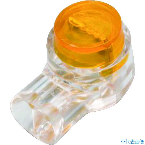オレンジブック トラスコ中山　TRUSCOコーニング Uエレメントコネクタ 直線用 UY 100個入り 〔品番:UY〕[ 注番:7525630]特長●心線の絶縁被膜をはぎ取ることなくそのまま接続できるため接続作業時間を大幅に短縮することが可...